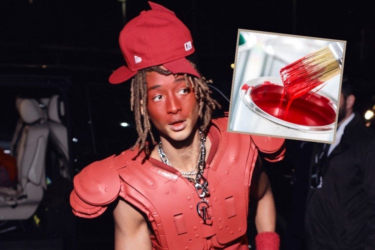 Jaden Smith Red Body Paint Photos Spark Social Media Controversy ...